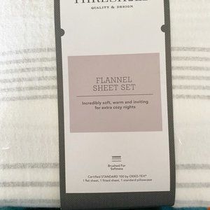 Threshold | Bedding | Nwt Twin Grey Flannel Sheet Set | Poshmark